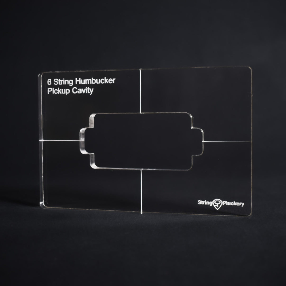 6 String Guitar Humbucker Routing Template – String Pluckery