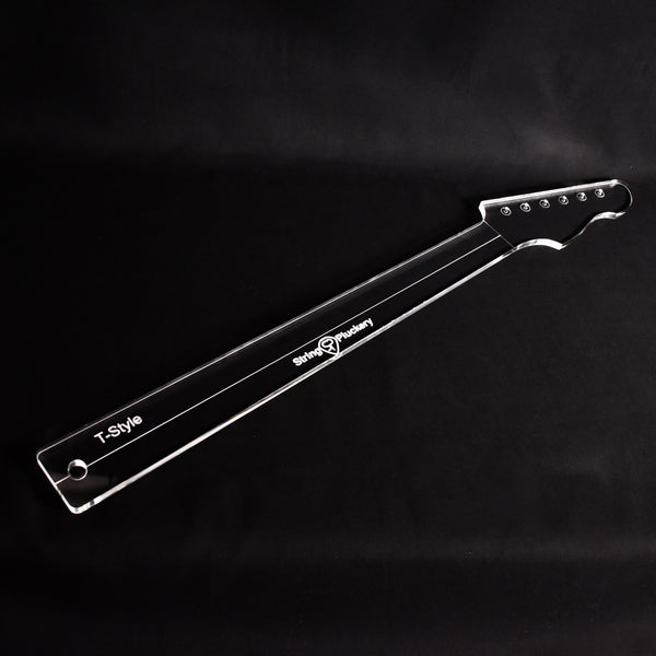 T-Style Neck Acrylic Routing Template – String Pluckery