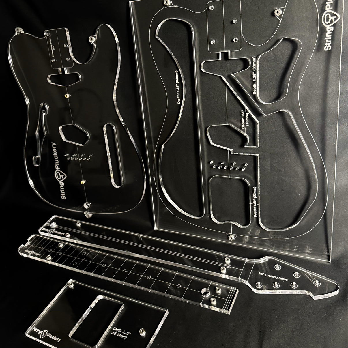 Custom Acrylic Routing Templates – String Pluckery