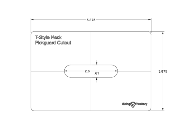 Luthier's Bundle - Guitar Pickup Template (Set of 5) – String Pluckery