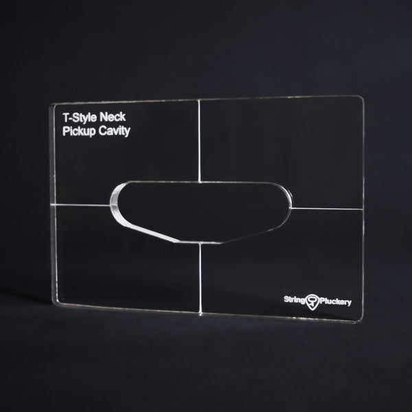 T-Style Neck Guitar Pickup Routing Template – String Pluckery