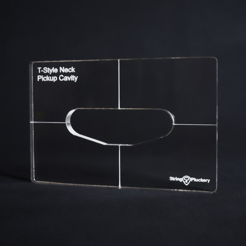 T-Style Neck Guitar Pickup Routing Template – String Pluckery